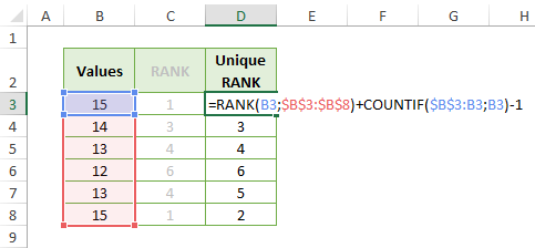 Unikal sıralamanı necə əldə etməli? - Excel.Az