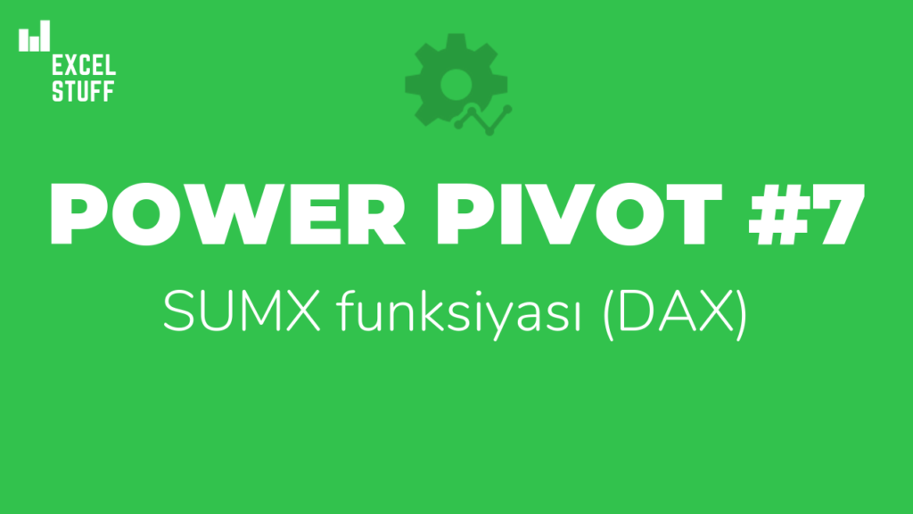 Power Pivot #7 – SUMX funksiyası (DAX) - Excel.Az