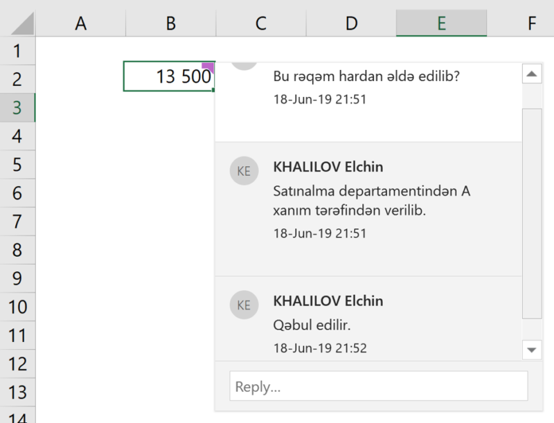 Excel 2019 – Notes vs. Comments - Excel.Az